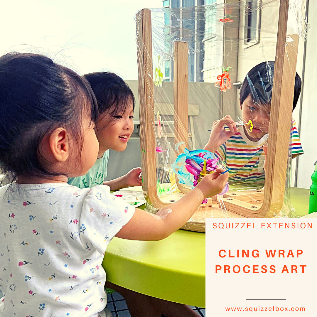 Cling Wrap Process Art – Squizzel Box